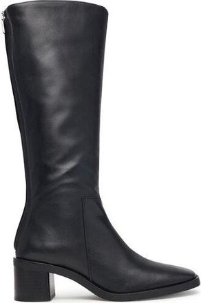 Calvin Klein Stiefel Block Heel High Boot Zip Lth HW0HW03172 Schwarz