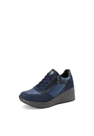 Queen Helena Hohe Sneakers mit Keilabsatz, Turnschuhe mit seitlichem Rei&szlig;verschluss f&uuml;r Damen, 38 EU