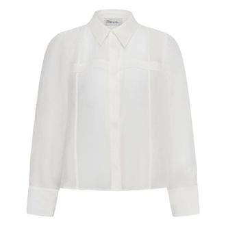MY ESSENTIAL WARDROBE Chemise Courte - Femme - Blouses et Chemises - Blanc - Taille: 40 FR
