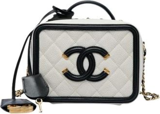 Chanel Sac Vanity Filigree Pre-owned - Femme - Pre-owned - Blanc - Taille: ONE Size