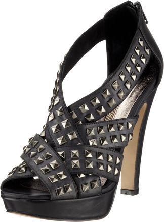 Buffalo Brushed Leather 308-9593, Damen Sandalen/Fashion-Sandalen, schwarz, (black 611), EU 39