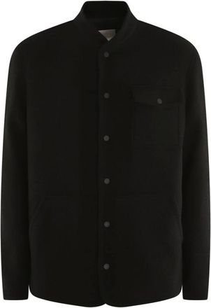 Moncler Homme, Vestes, Noir, Taille: M Veste chemise en bouclé de laine