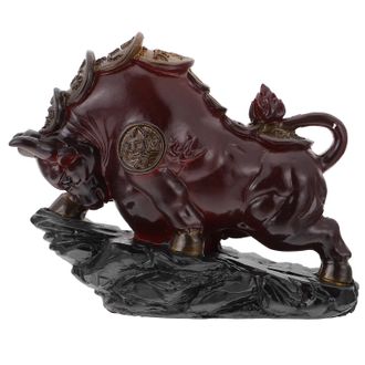 FOMIYES Farbwechselndes Teehaustier Ornament Kuhfigur Resin Teetablett Dekoration f&uuml;r Teezeremonie und Zuhause