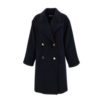 P.A.R.O.S.H. P.a.r.o.s.h. - Leak26 Manteau - Femme - Manteaux - Bleu - Taille: 38 FR