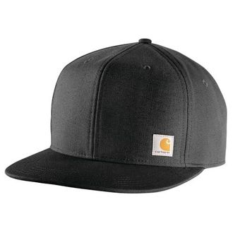 Carhartt Work in Progress Casquette Firm Duck Flat Brim pour homme, noir, Taille unique