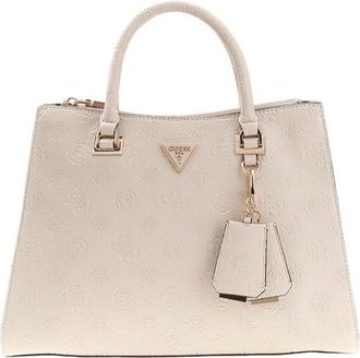 Guess sac à main sac à épaule bandoulière Cresidia II Society Satchel Cream White écru