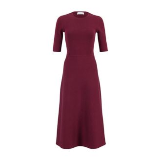 Gabriela Hearst Bordeaux Strick Midi Kleid - - Dresses - Damen - Rot - XS
