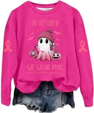 Generic Sweat-shirt &agrave; capuche pour femme avec imprim&eacute; lettres, parfait pour lautomne et lhiver, &eacute;l&eacute;gant et confortable, id&eacute;al pour les loisirs, rose vif, XXL