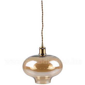 Trade Shop Lustre Suspendu Vintage En Verre Ambre Vt-7290
