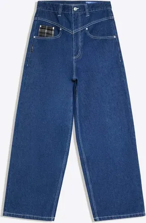 Bershka Zoo York jean patch bleu-bleu marine