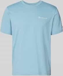 Champion T-Shirt mit Label-Stitchings und Rundhalsausschnitt