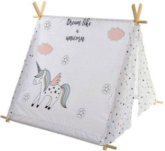 DKD Home Decor Dkd Home Decor - Tipi Coton Bois 110X110X106 Licorne
