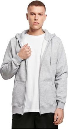 Build Your Brand Heavy Zip Hoody Blouson, Gris (Heather Grey 00431), Small Homme