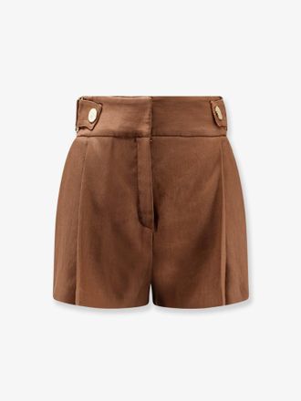 Elisabetta Franchi Daily linen and viscose shorts - ELISABETTA FRANCHI - gender_Woman