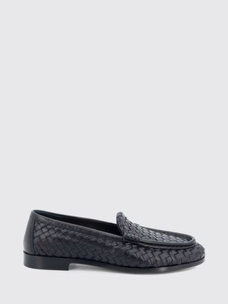 Bottega Veneta Mocassins Silenzio en cuir dagneau avec motif Intrecciato
