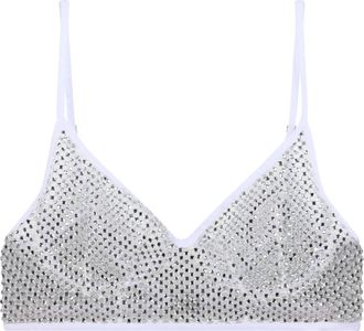 Genny Femme, Sous-v&ecirc;tements, Blanc, Taille: 36 FR Haut de Bralette Orn&eacute;