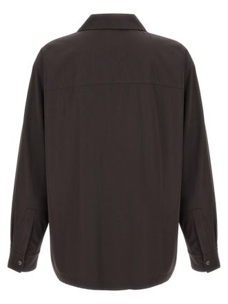 Christophe Lemaire Wool Gabardine Overshirt - Brown