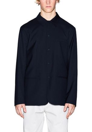 A|X Armani Exchange Marineblauer Blazer mit Knopfverschluss