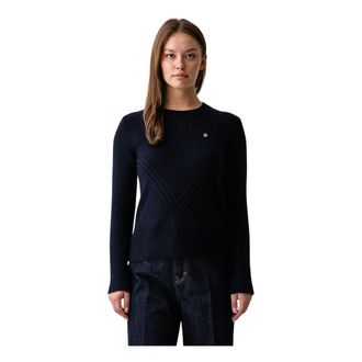 Aeronautica Pull &agrave; col rond - Femme - Pulls - Bleu - Taille: 38 FR