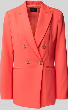 s.Oliver Black Label Slim Fit Longblazer mit 2-Knopf-Verschluss