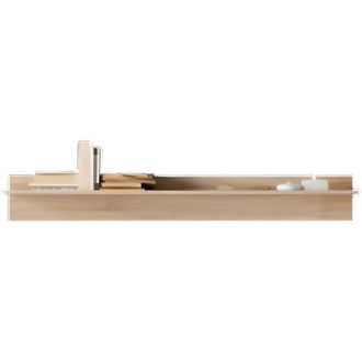 PEGANE Etag&egrave;re murale coloris Ch&ecirc;ne cambrian - Longueur 150 x profondeur 24 x hauteur 23 cm -PEGANE