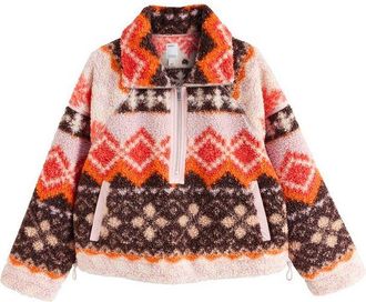 Next Fleecejacke Borg-Fleece mit halben Rei&szlig;verschluss (1-St)