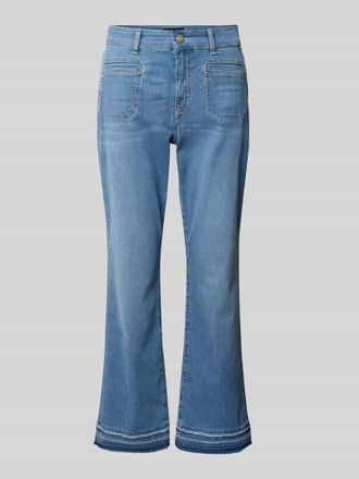 Marc Cain Straight Leg Jeans mit Fransensaum