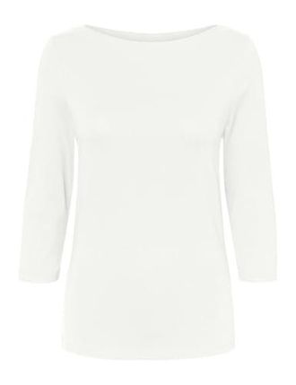 Vero Moda Vmpanda JRS Noos Ptt Haut 3/4 en Modal, Blanc éclatant, XL Petite Femmes