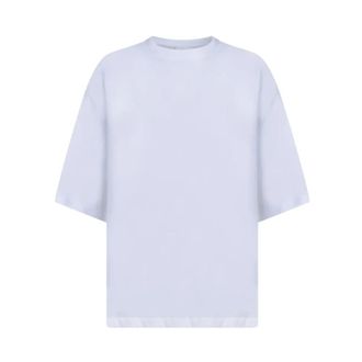 Dondup Femme, Tops, Blanc, Taille: 38 FR Girocollo Regular in Jersey 70/2