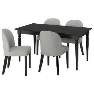 IKEA ROSENTORP / ROSENTORP Tisch und 4 St&uuml;hle