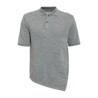 Comme Des Gar&ccedil;ons Asymmetrisches Woll-Polo - - Tops - Herren - Grau - S