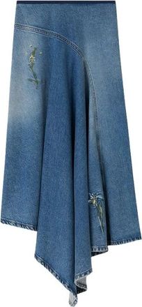 Rodebjer Femme, Chemises, Bleu, Taille: 38 FR Swoosh Asymmetric Skirt