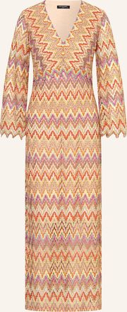 Ana Alcazar Kleid Mit Glitzergarn orange