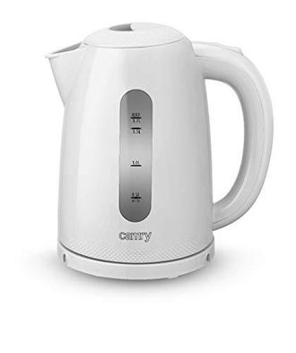 Camry CR 1254 W Elektrischer Wasserkocher, Kunststoff, Wei&szlig;