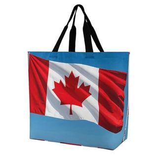 Generic Drapeau R&eacute;tro Du Canada Sac A Main Femme R&eacute;utilisable Sacs De Courses Pliable Sac Fourre-Tout Pour Voyage Quotidienne Plage