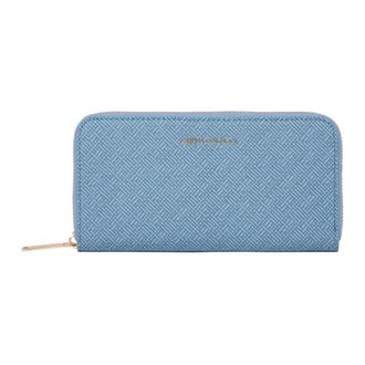 Carlo Colucci Stilvolles Portemonnaie in Bastoptik - - Accessories - Damen - Blau - ONE SIZE