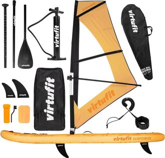 VirtuFit Virtufit Supboard Surfer 305 - Orange - Inklusive Windsegel und Zubehör