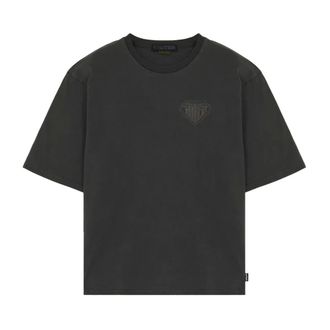 Iuter Iuter - T-shirt Logo Pigment-Dyed - Homme - Tops - Noir - Taille: S