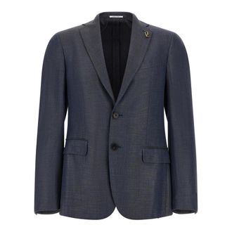 Pal Zileri Homme, Costumes, Bleu, Taille: 2XL Blazer &agrave; un bouton