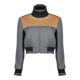 Miu Miu Damen, Jacken, Grau, SGr&ouml;&szlig;e