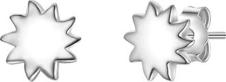 Glanzst&uuml;cke M&uuml;nchen Ohrringe - Sterling Silber Ohrstecker Sonne - Gr. unisize - in Silber - f&uuml;r Damen