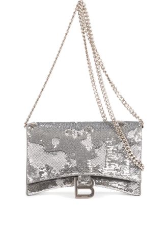 Balenciaga sac &agrave; ornements de sequins - Argent