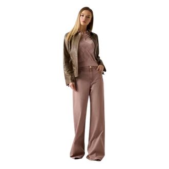 Guess Femme, Vestes, Brun, Taille: 38 FR Veste cintr&eacute;e avec ceinture