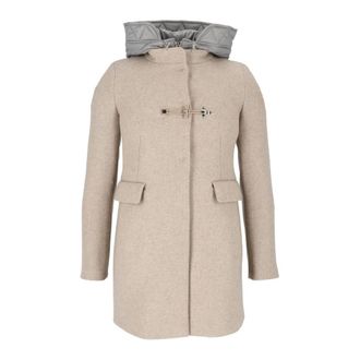 Fay Manteau &agrave; brandebourg DB Front Nylon - Femme - Vestes - Beige - Taille: 36 FR