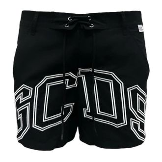 GCDS Schwarzer Boxer mit Logo Lounge - - Swimwear - Herren - Schwarzk - L