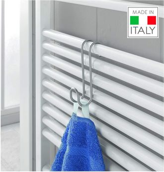 Metaltex Haken, Edelstahloptik, Anzahl: 1 St&uuml;ck, 3,5x7x14cm