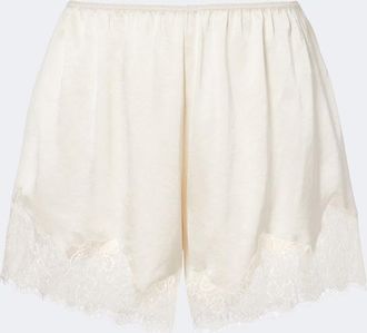 Citizens Of Humanity Short en satin &agrave; dentelle