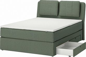 IKEA LILLFJ&Auml;LLET Boxspringbett mit Bettkasten