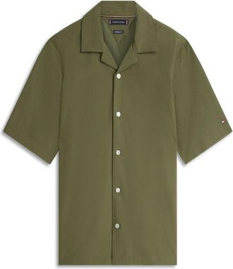 Tommy Hilfiger Leichtes Seersucker Performance Kurzarmhemd mit Streifen in