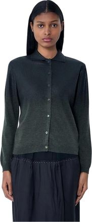 Maison Margiela Femme, Blouses et Chemises, Vert, Taille: 40 FR Button-Up Knit Cardigan